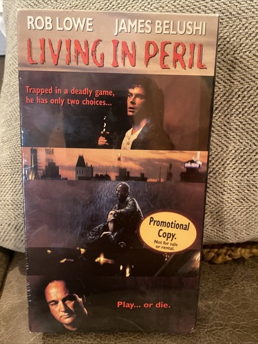 Living in Peril Vintage 1998 VHS VCR Tape - Rob Lowe James Belushi ...