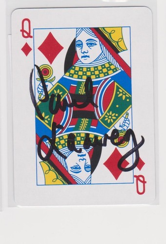 PAUL LAAVEG WASHINGTON REDSKINS 1970-75 IOWA AUTOGRAPHED PLAYING CARD ...