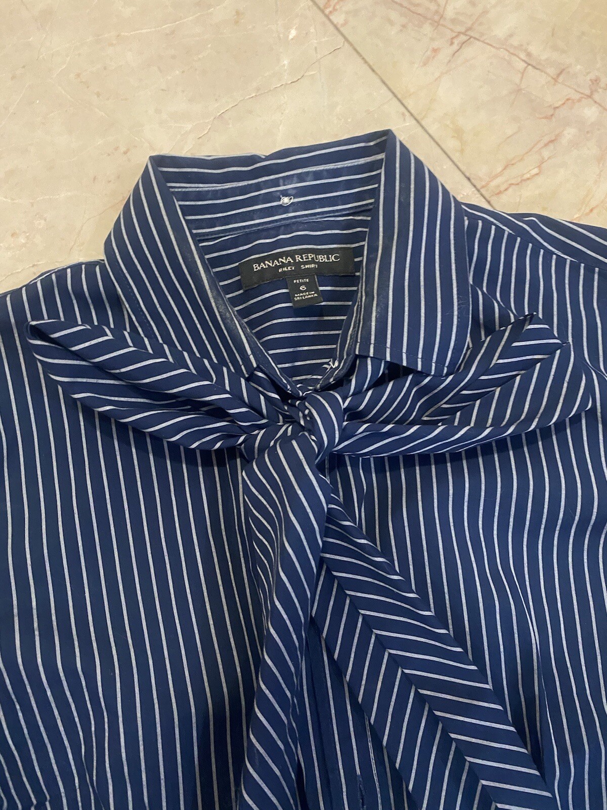 Banana Republic Women Blue Long Sleeve Button Down Shirt 6 Ebay