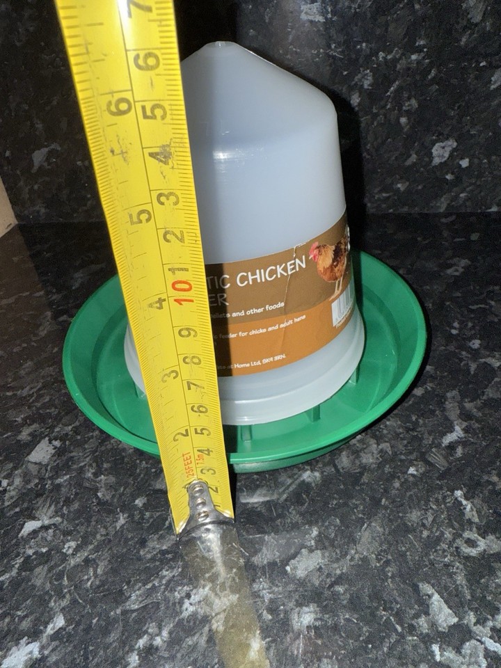 Plastic Chicken Feeder 1 Ltr New Farm Garden Animal Birds | eBay UK