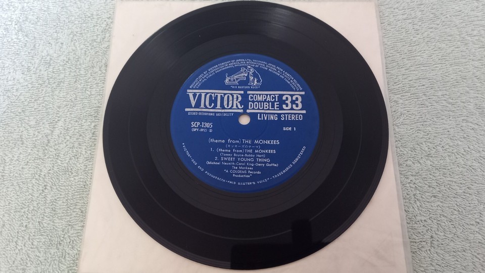 EP 7" Monkees - Theme From The Monkees + 3 JAPAN 1966 Victor SCP-1305 ...
