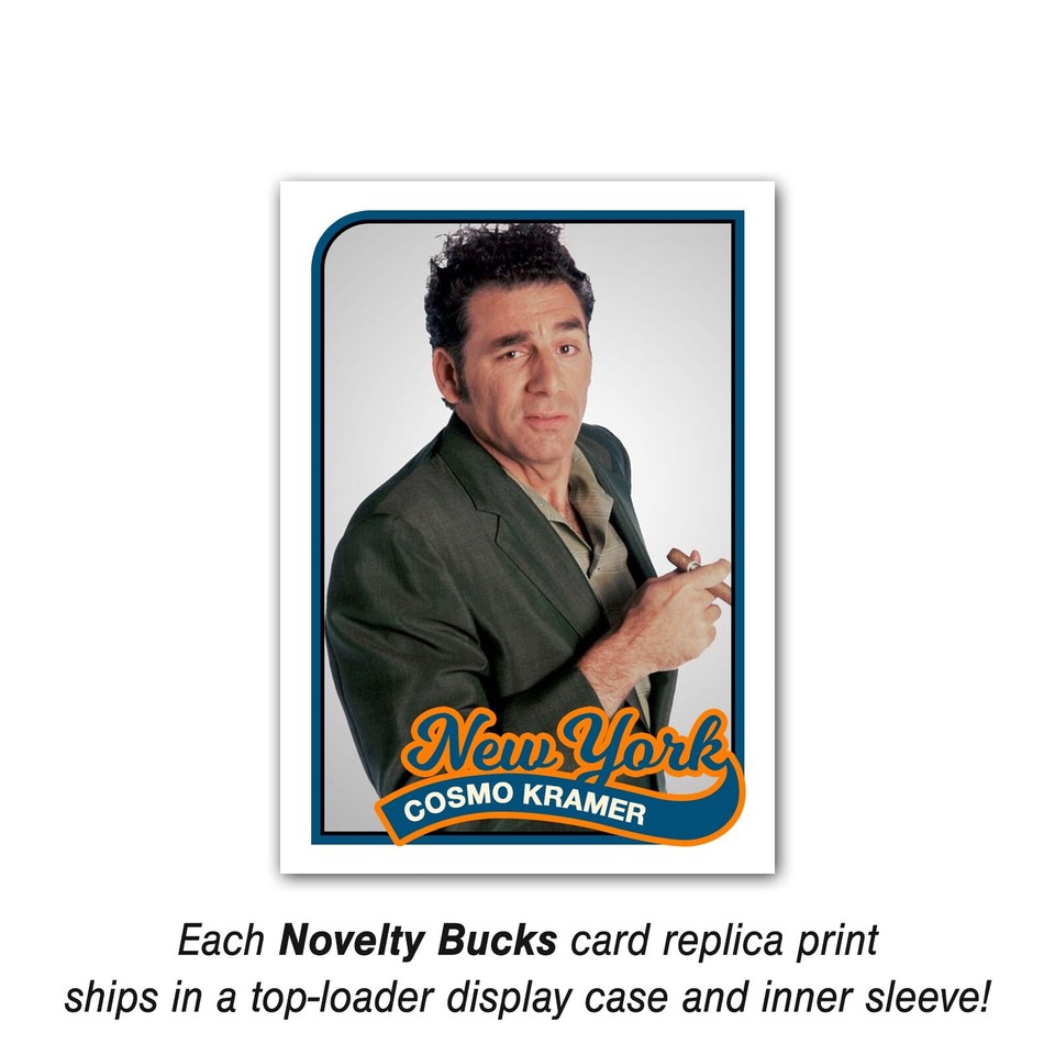 Seinfeld Novelty 5 Card Set - 1989 Retro Style Baseball Cards Art ACEO ...
