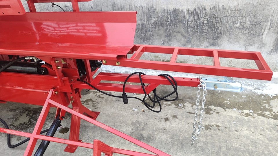 40T Firewood Processor 27HP Hydraulically Log Splitter 118" Conveyor ...