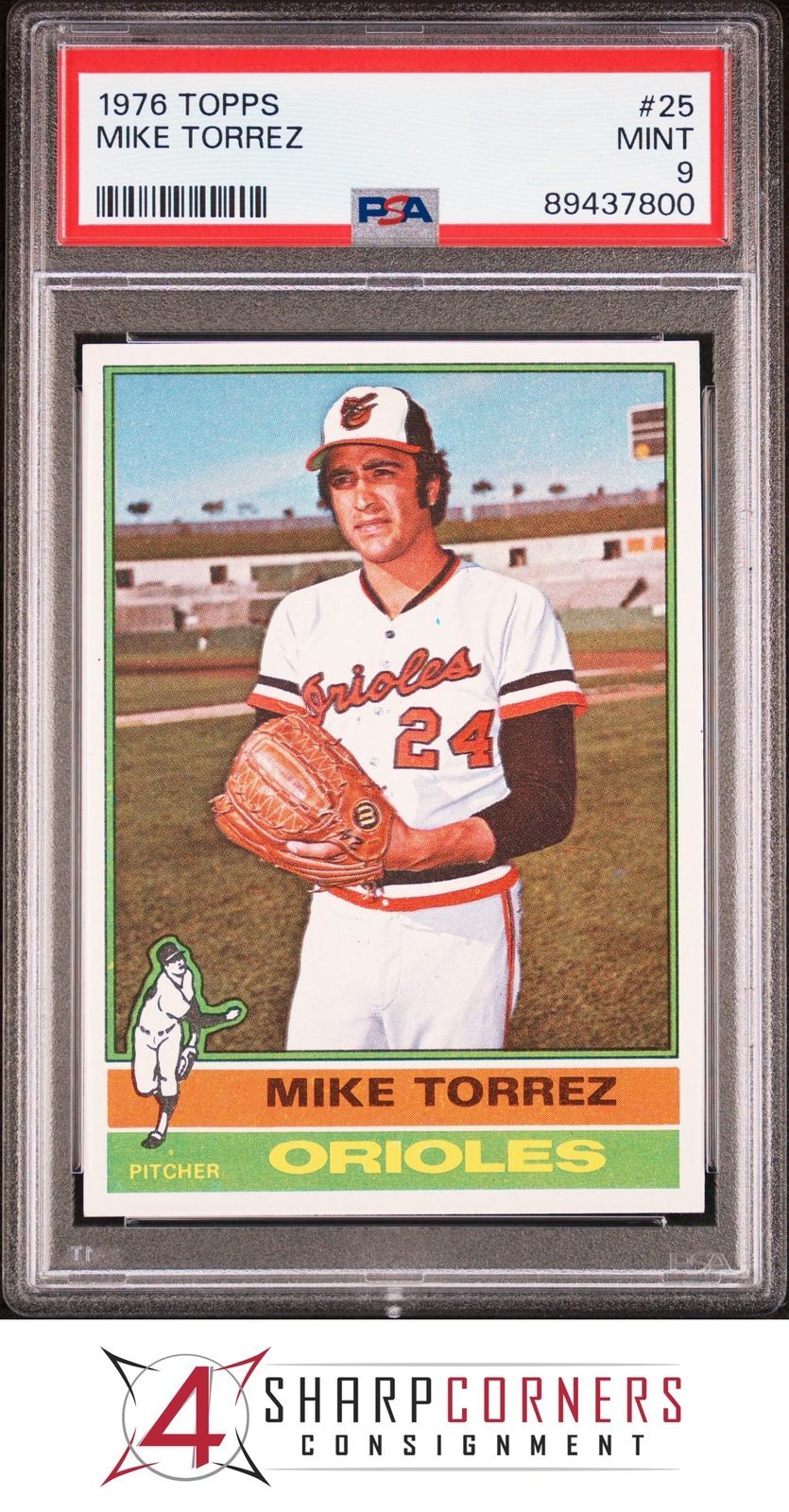 1976 TOPPS #25 MIKE TORREZ ORIOLES PSA 9 B4026605-800 | eBay