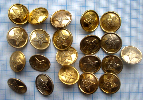 Militaria of the USSR: various buttons, collection 21 pieces | eBay.de