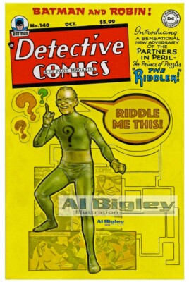 The RIDDLER! Frank Gorshin Custom Color Art Print! BATMAN '66! DC ...