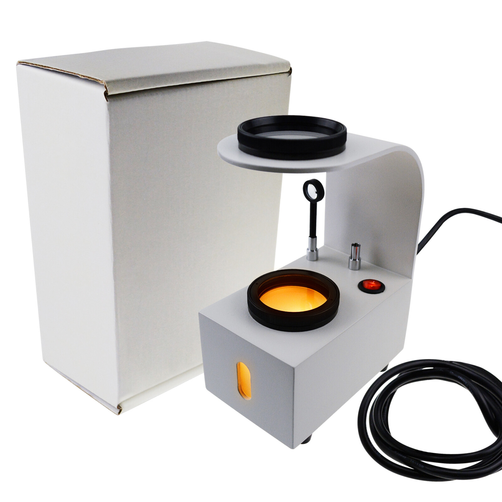 Desktop Polariscope Instrument Gemstone 2 Glass Filter LED Light 110V ...