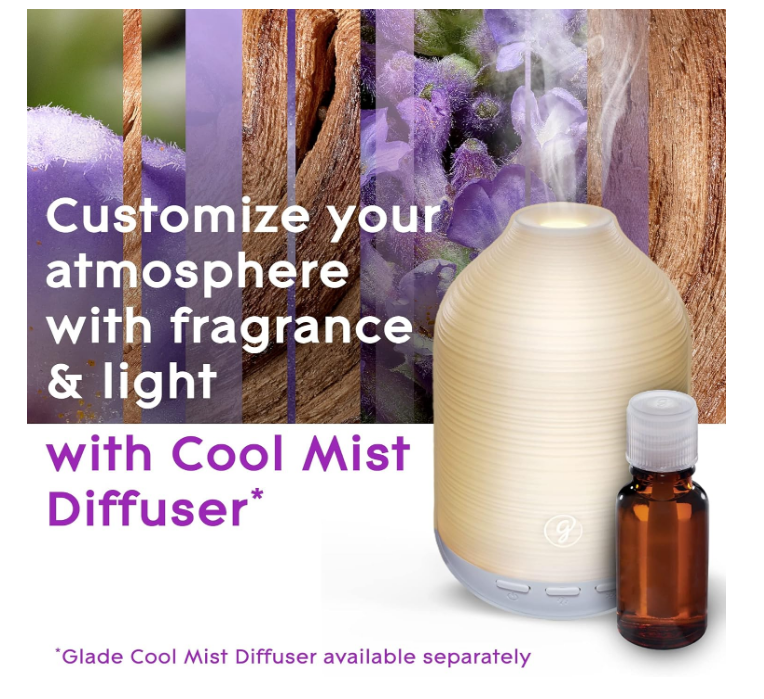 Glade Aromatherapy Essential Oil Diffuser Refill, Cool 17.4 ml (Pack of ...