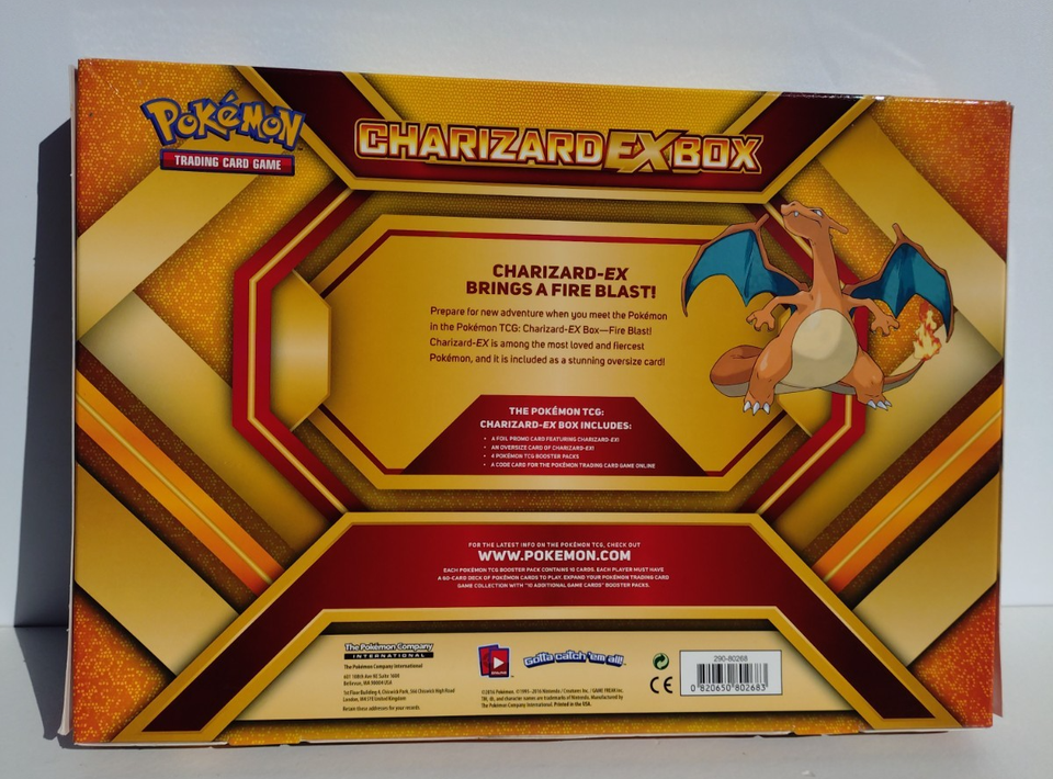 Pokémon TCG Charizard-EX Box Fire Blast Box 2016 Factory Sealed | eBay UK