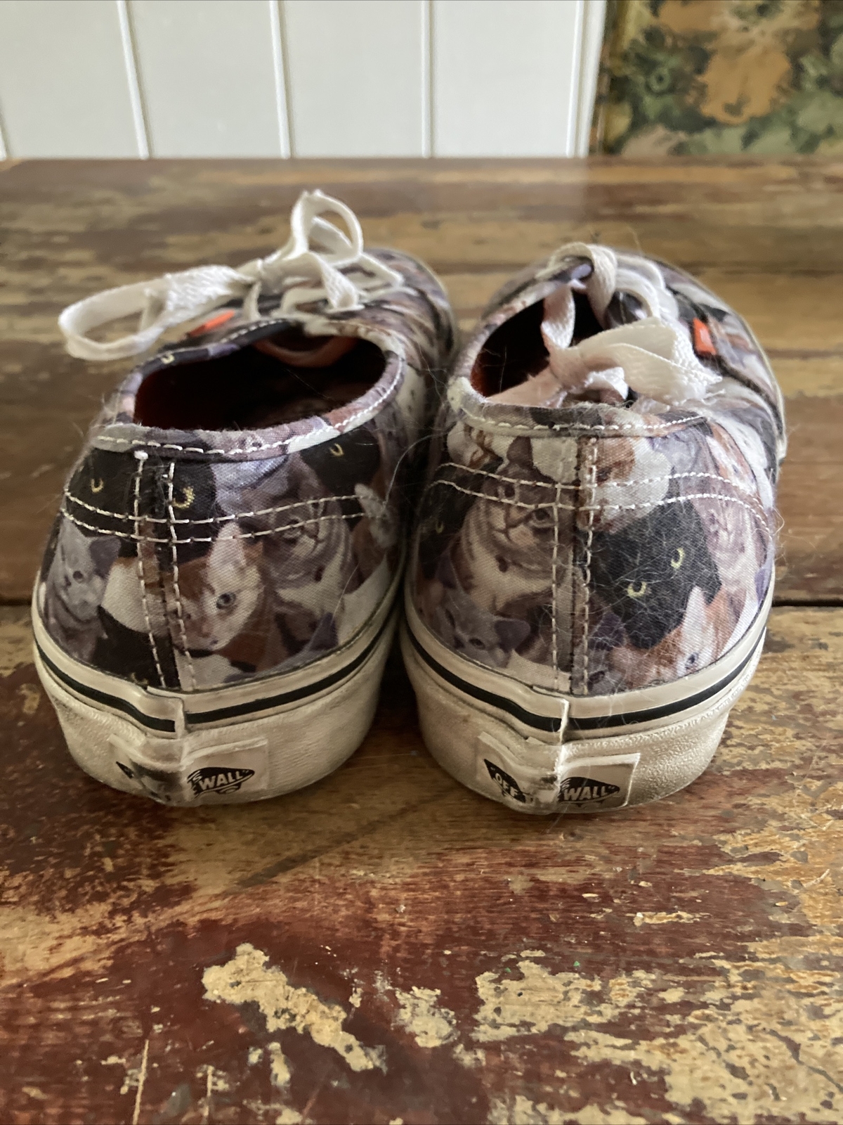 VANS ASPCA Authentic Kitty Print Cats Womens 7.5 Men’… - Gem