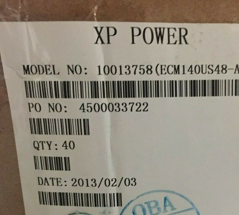 XP Power ECM140US48-A-XB0287 ECM140US48 10013758 AC-DC Power Supply ...