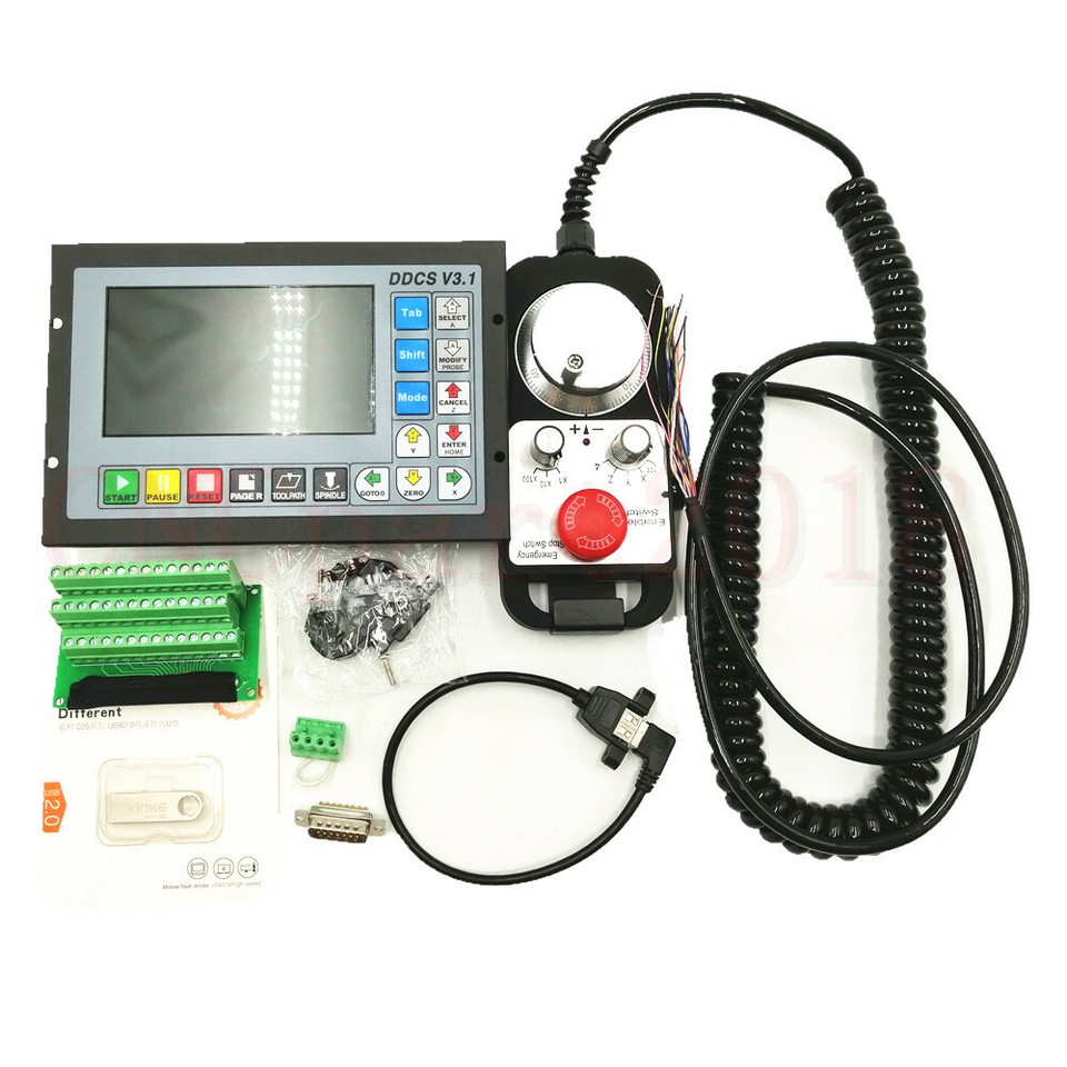 Upgrade 3Axis CNC Motion Offline Controller 500Khz G Code Control +MPG ...