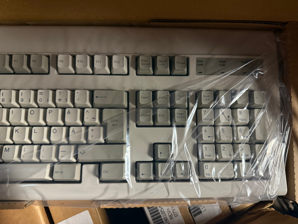 ALPS CL18806 Finnish Swedish Keyboard AT Style 101-102 Mechanical ...