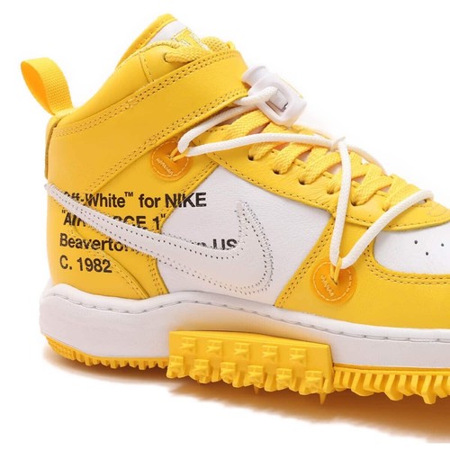 Off-White Nike Air Force 1 Mid SP DR0500-101 White Varsity Maize Mens 6 ...