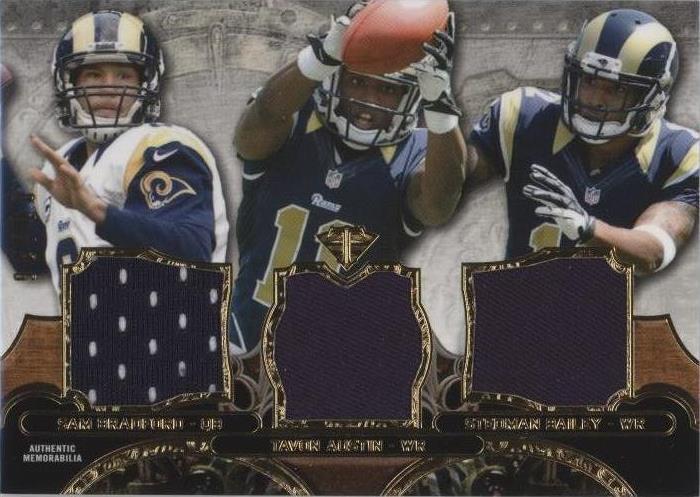 2013 Topps Triple Threads - Relic Trios Sam Bradford, Tavon Austin ...