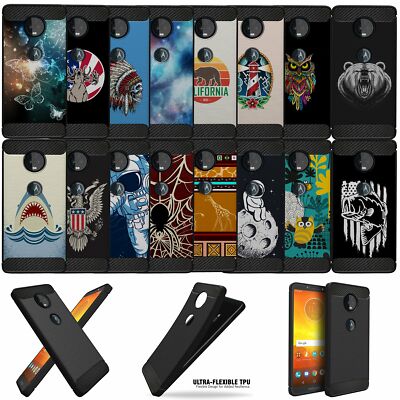 For [Moto Z4 / Moto Z4 Play] Armor Cover w/ Carbon Fiber Texture ...