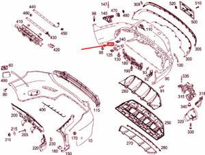 NEW MERCEDES-BENZ GLC X253 REAR LEFT BUMPER BRACKET A2538857301 OEM | eBay