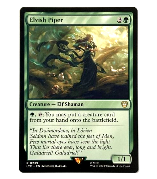 MTG Elvish Piper Tales of Middle-earth Commander 239 Regular Rare for ...