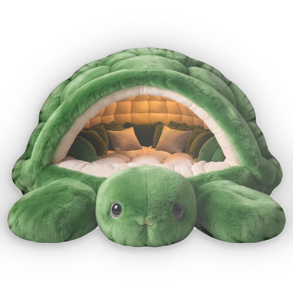 Giant Turtle Shell Lounger Plush Pillow Custom Shaped Pillow | Turtle ...