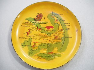 Rare Cavitt-Shaw Division W.S. Gerorge vintage 7" State plate Antique ...