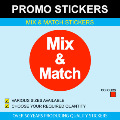 Mix & Match Stickers Available In 6 Sizes | eBay UK