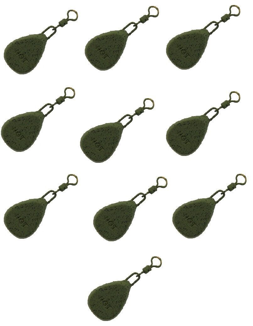 NGT Flat Pear Lead Swivel Lead 70g Weights - 10 Pieces for sale online ...