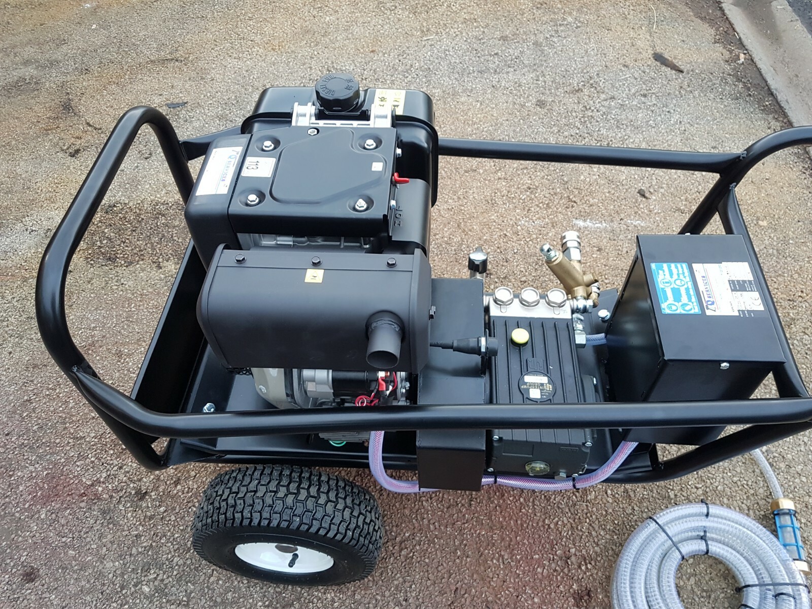 PRESSURE WASHER YANMAR L100 DIESEL 15LTRS @ 200BAR INTERPUMP WS201 BELT ...