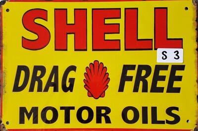 Shell drag free oil tin sign. Mancave Signs Aussie Seller | eBay Australia