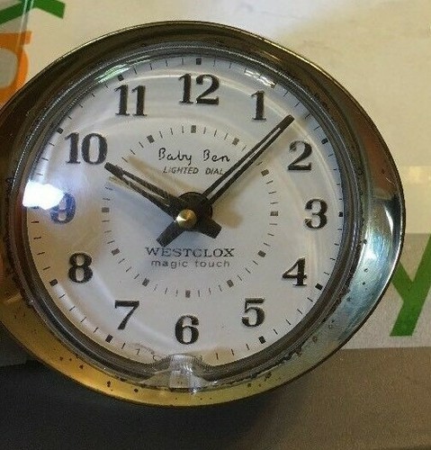 vintage Westclox Magic touch baby Ben lighted dial alarm clock | eBay ...