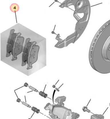 Pastiglie freno originali Peugeot Partner 1678168480 | Acquisti Online ...