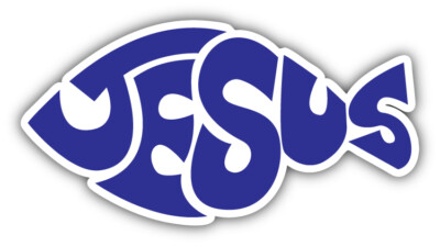 Jesus Fish Symbol Car Bumper Sticker Decal - ''SIZES" | eBay