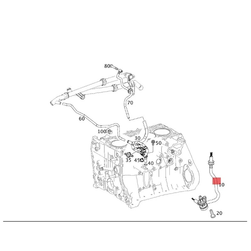 New Crankcase Ventilation Fuel Supply Valve For Mercedes Benz W204 ...