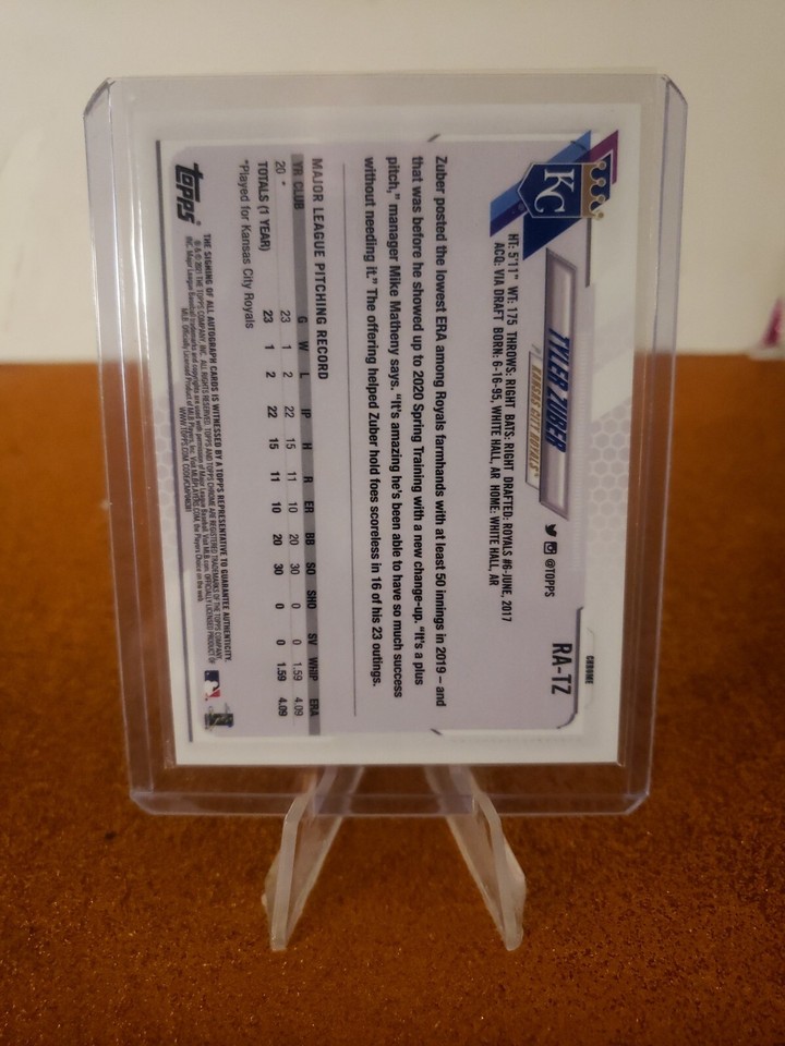 2021 Topps Chrome Tyler Zuber RC Auto | eBay