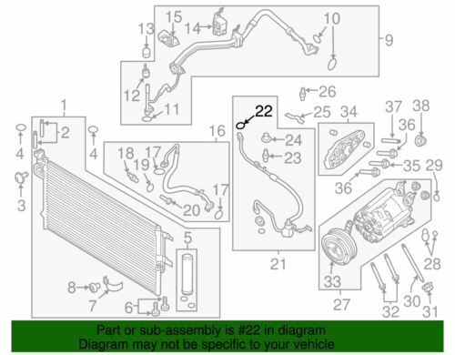 OEM NEW 2013-2020 Ford EcoSport Edge Fusion A/C Line O-Ring DS7Z-19B596 ...