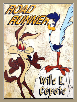Road Runner, Retro metal Aluminium Sign vintage / man cave / Garage | eBay