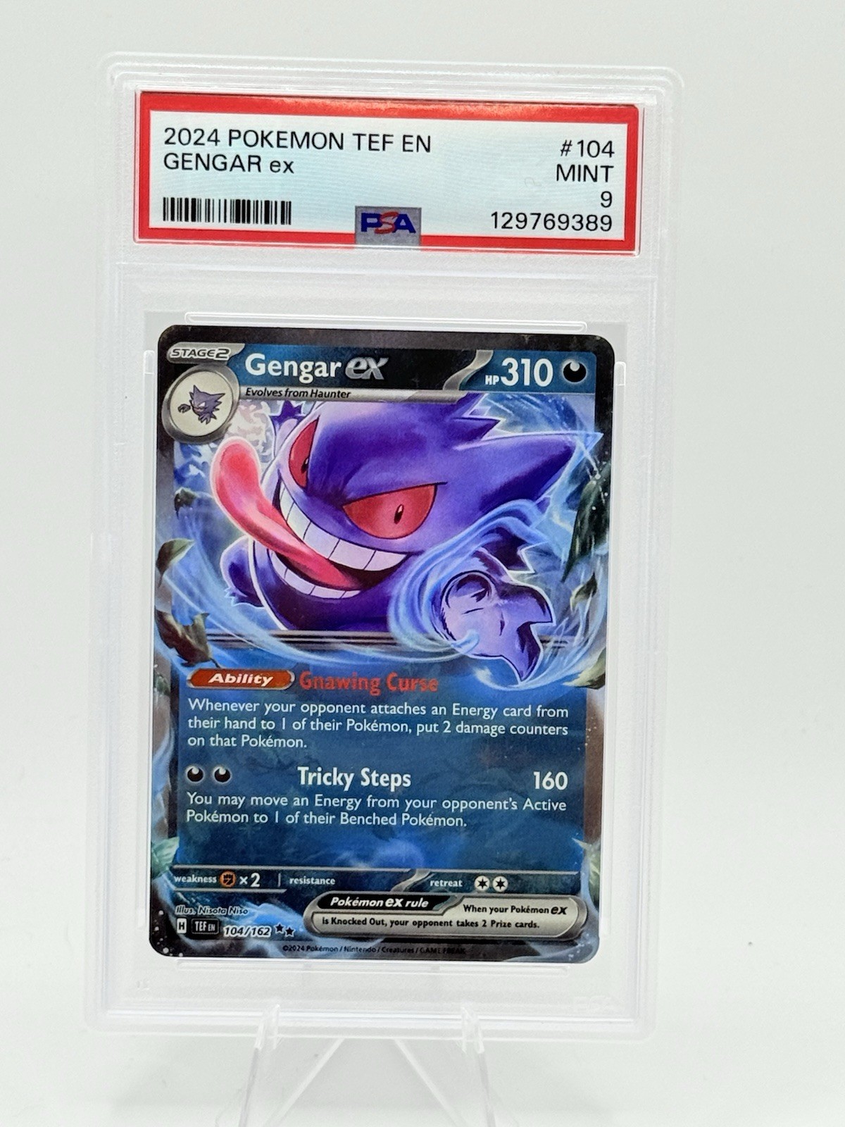 Gengar ex 2024 Scarlet & Violet: Temporal Forces #104/162 Double Rare ...