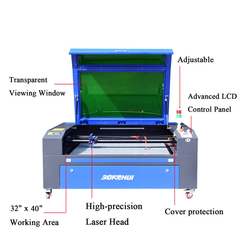 Autofocus Laser 100W Co2 Laser Engraver Cutter Cutting Engraving ...