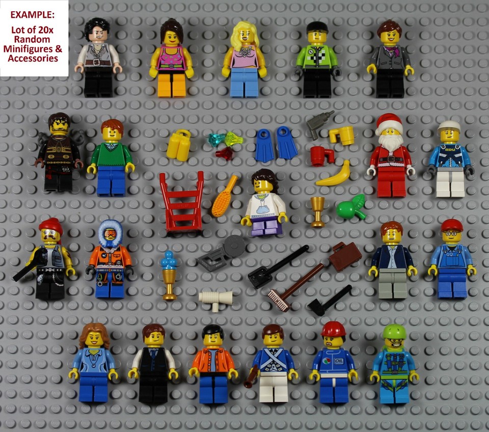 LEGO - Genuine Minifigures Male Female People Party Favor Utensil Town ...