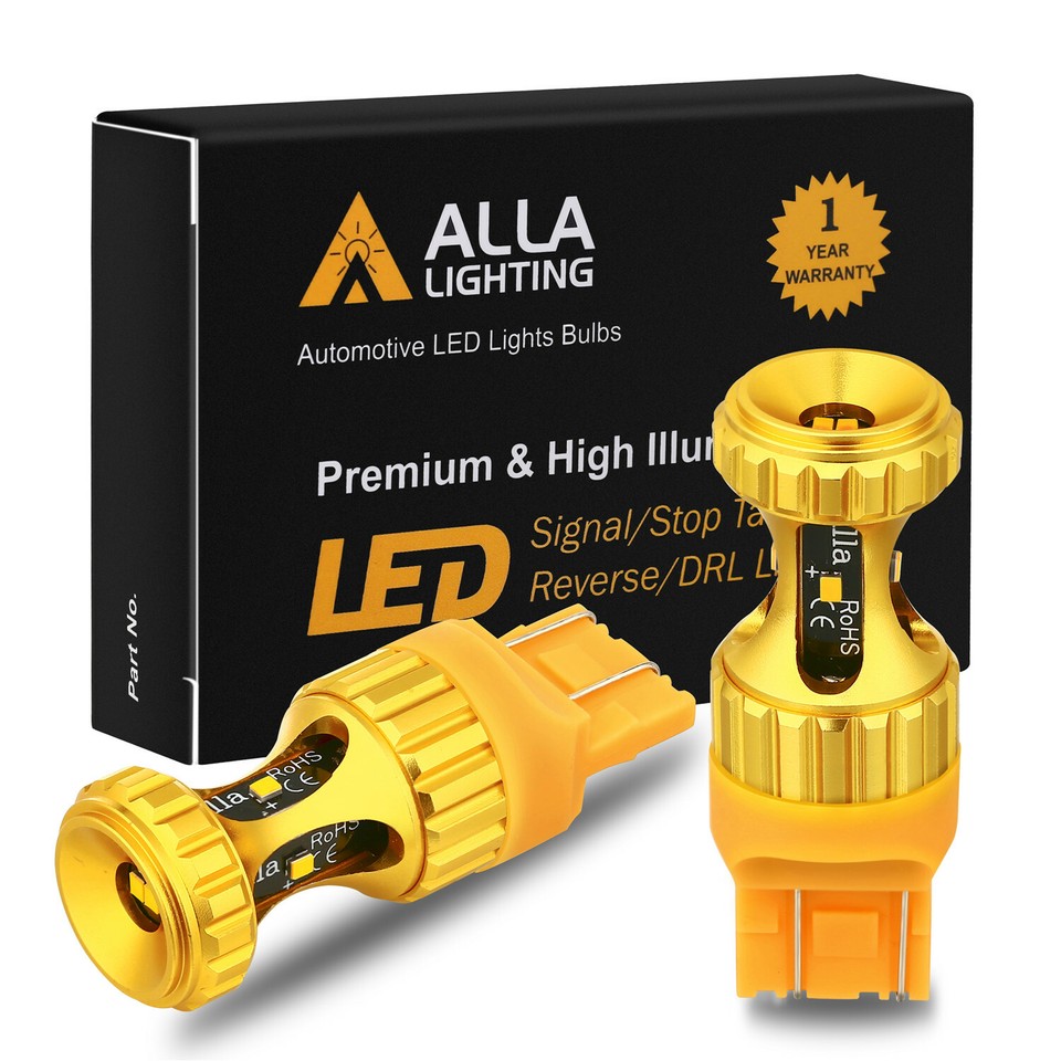 Alla Lighting 7440NA ZES Amber LED Turn Signal Light Bulb,Directional ...
