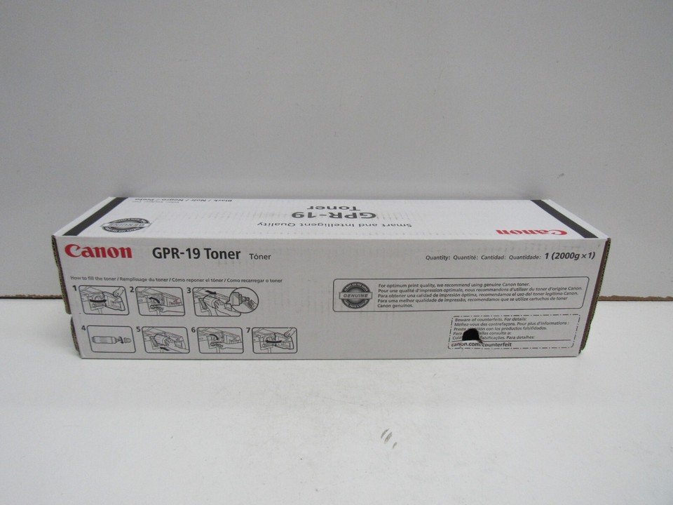 GENUINE CANON GPR-19 (0387B003) BLACK TONER | eBay