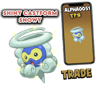 Pokemon Shiny Castform Snowy Registered Trade or Ultrafriends | eBay