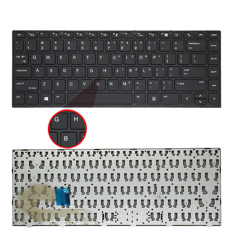 Laptop keyboard for HP EliteBook 745 G5 840 G5 846 G5 840 G6 US Layout ...