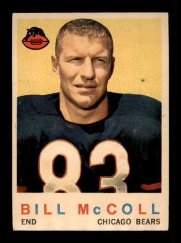 1959 Topps #151 Bill McColl VGEX Bears 550340 | eBay