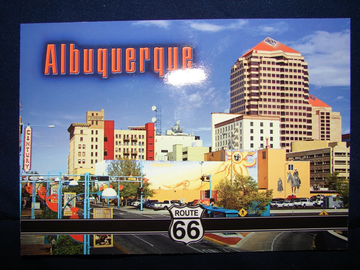 Vintage Route 66 Postcards Route 66, Albuquerque, New Mexico, Vintage