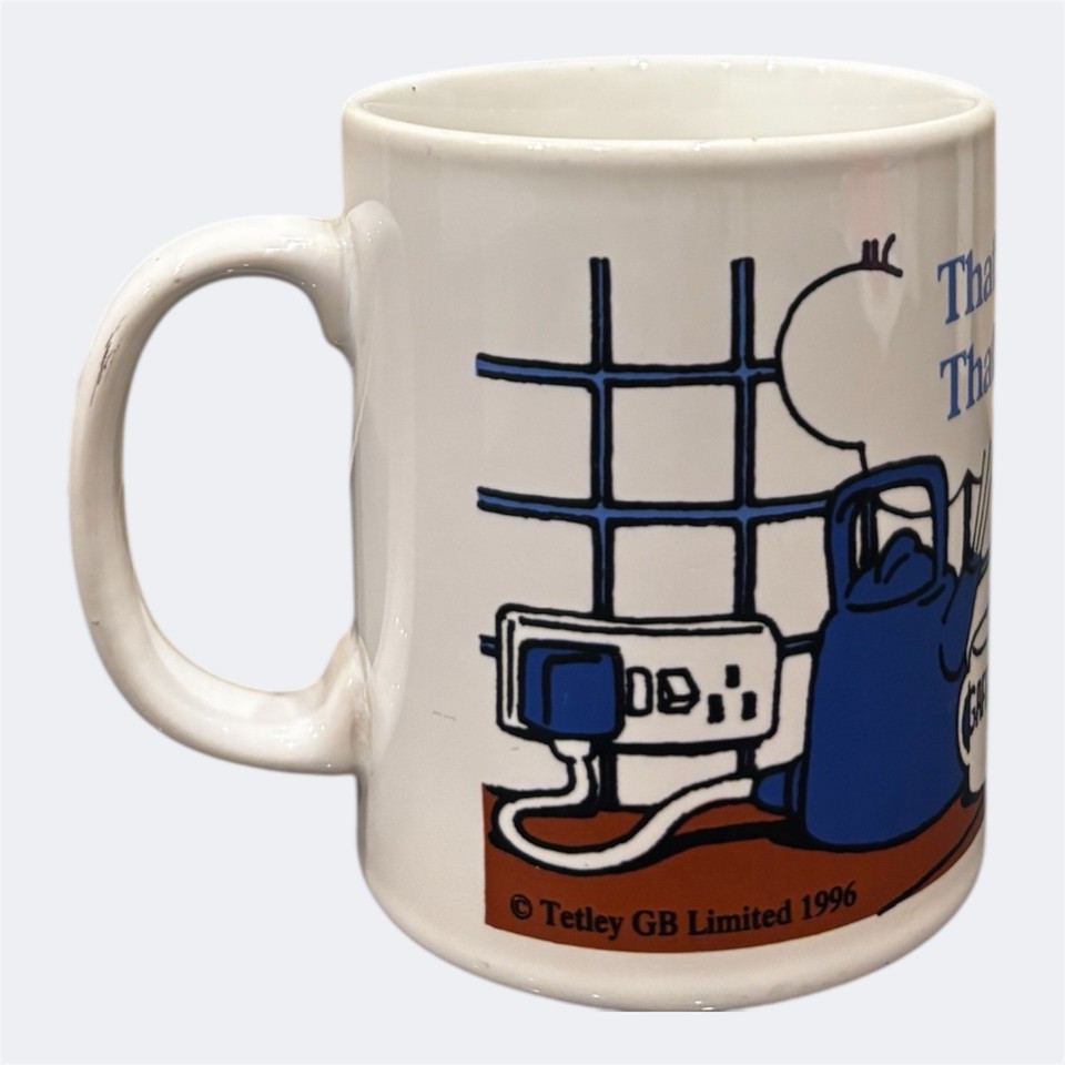 Tetley Tea Folk Mug Gaffer “That’s Better That’s Tetley” Cup 1996 ...