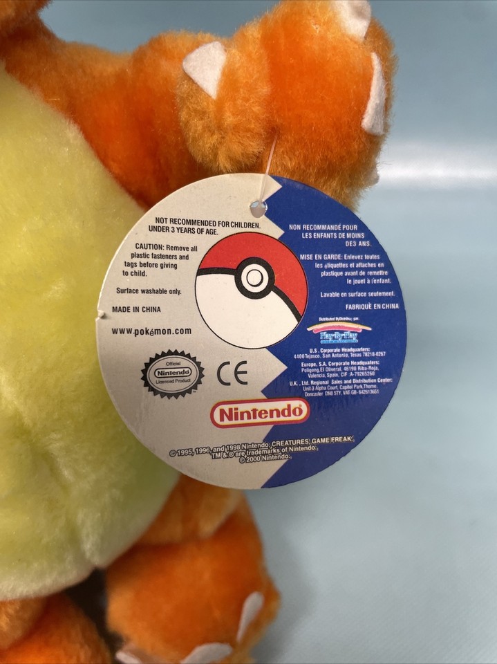 Vintage Pokemon Charmander Plush 11’’ Nintendo Play By Play 1999 w/ TAG ...