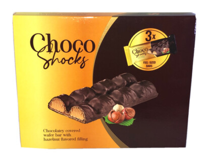 Ukraine Choco Shock Chocolatey Covered Wafer Bar W Hazelnut Flav ...