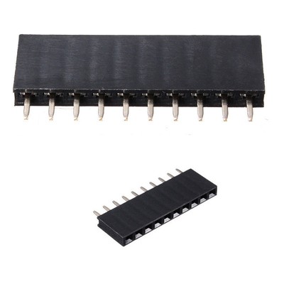20PCS 1x10 Single Row 10 Pins PCB Socket Female Header 2.54mm | eBay