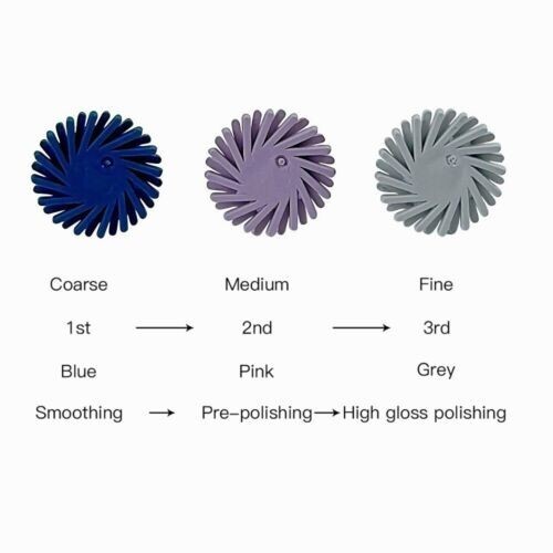 6pcs/Set Dental Composite Polishing Polisher Diamond System RA Disc ...