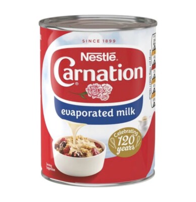 Nestle Carnation Milk Evaporated Topping Desert Tin Long Exp Date 12 x ...
